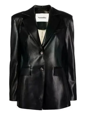 Nanushka Hathi Single-breasted Blazer - Black