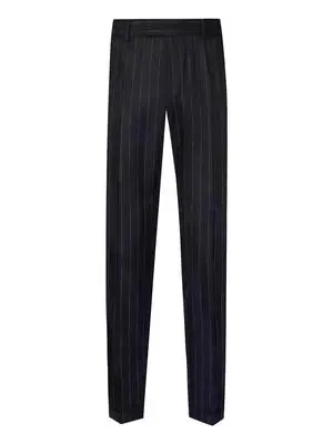 Dolce & Gabbana Striped Tailored Trousers - Black