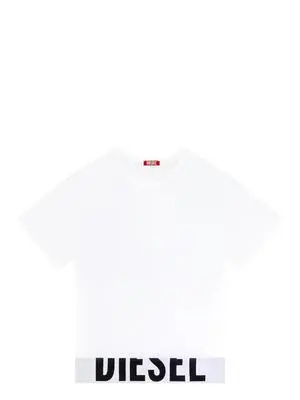 DIESEL® Crop Top With Logo Underband - White