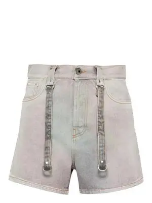 Off-White Laundry Denim Shorts - Neutrals