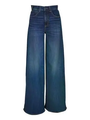 NILI LOTAN Wide Leg Jeans - Blue