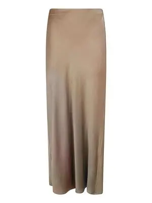 Antonelli Firenze Satin-finish Mid-length Skirt - Neutrals