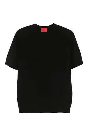 Hugo Fine-knit T-shirt - Black