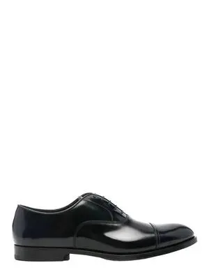 DOUCAL'S Leather Oxford Shoes - Black