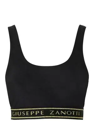 GIUSEPPE ZANOTTI Halina Logo Underband Tank Top - Black