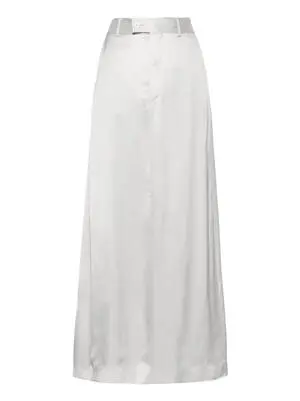 MAISON MARGIELA Tailored Satin Wrap Skirt - Silver