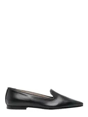 Fabiana Filippi Rhinestone-embellished Leather Loafers - Black