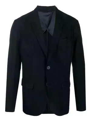 Armani Exchange Single-breasted Boxy Blazer - Blue