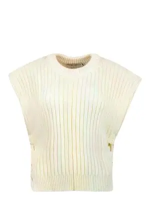 IRO PARIS Sleeveless Ribbed Top - Neutrals