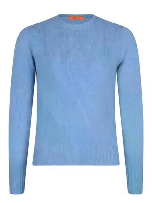 DRUMOHR Lambswool Crew Neck Sweater Blue