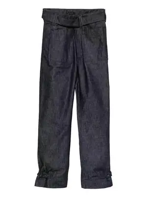 MUGLER Belted Jeans - Blue