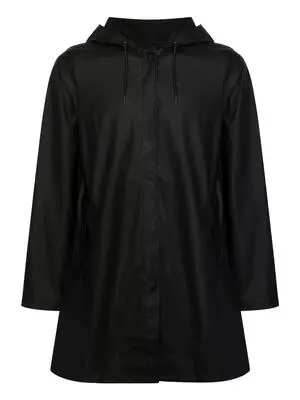 Rains Button-up Hooded Parka - Black