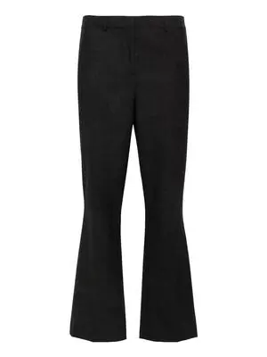 SEMICOUTURE Slim-leg Cropped Trousers - Grey