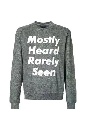 MOSTLY HEARD RARELY SEEN Logo Print Sweatshirt - Grey