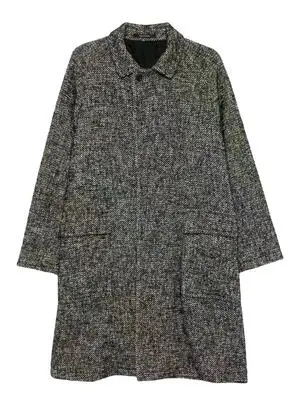 Tagliatore Notched-collar Single-breasted Coat - Black