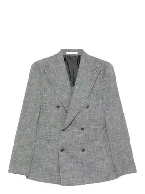Tagliatore Double-breasted Blazer Grey