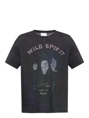 MARANT Honore Linen T-shirt - Black