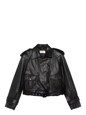 Giuseppe Di Morabito Double-breasted Biker Jacket - Black