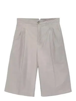 AMI Paris Pleat-detail Shorts - Grey