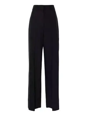 Valentino Garavani High-waisted Tailored Wool Trousers - Blue