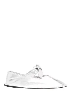 Hereu Llasada Metallic Ballerina Shoes - Silver