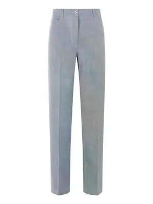 FERRAGAMO Five-pocket Straight Leg Trousers - Blue
