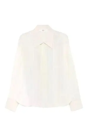Séfr Ignacio Check-pattern Long-sleeve Shirt - Neutrals