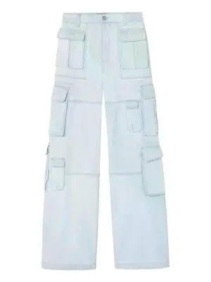 Versace Wide-leg Cargo Jeans - Blue