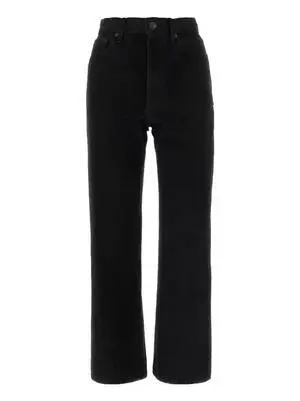 Balenciaga Cropped Straight-leg Jeans - Black
