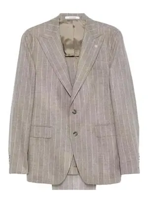 Tagliatore Pinstriped Suit - Grey