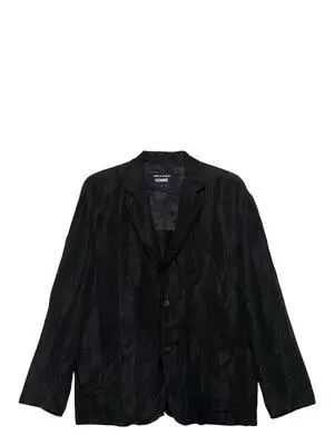 Comme Des Garçons Pinstriped Blazer - Blue