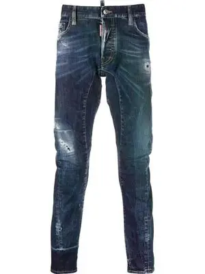 Dsquared2 Distressed Skinny Jeans - Blue
