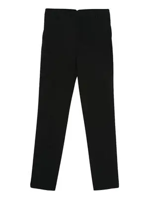 AMI Paris Crepe Tapered-leg Trousers - Black