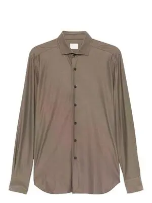 XACUS Stretch-jersey Shirt - Brown