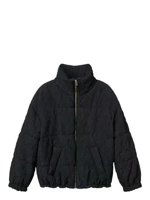 TWINSET Embossed Puffer Jacket - Black