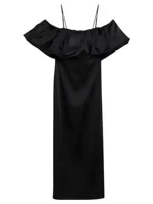 Simkhai Dorina Off-shoulder Floor-length Dress - Black