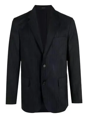 Dunhill Pinstripe Single-breasted Blazer - Blue