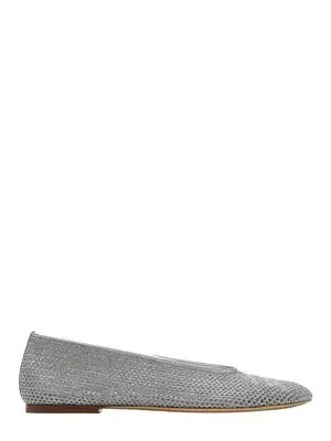 Burberry Mesh Ballerina Shoes - Silver