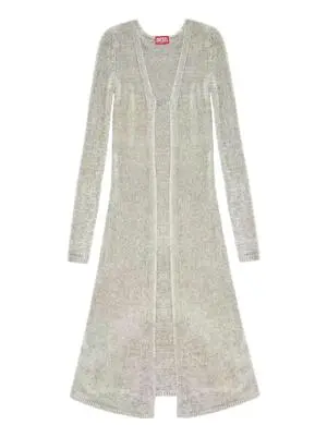 DIESEL® M-carol Logo-plaque Cardigan - Grey