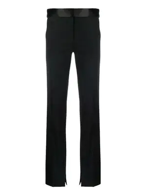 Stella McCartney Satin-waistband Detail Trousers - Black