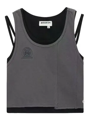 MUSIUM DIV. Layered Sleeveless Top - Grey
