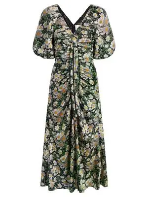 Cinq À Sept Brenton Floral Print Dress - Black