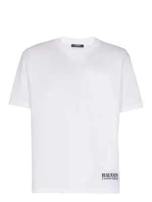 Balmain Logo-stamp T-shirt - White