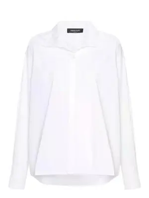 Fabiana Filippi High-neck Poplin Shirt - White