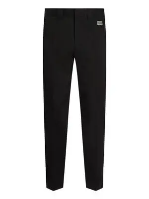 Dolce & Gabbana Logo-plaque Trousers - Black