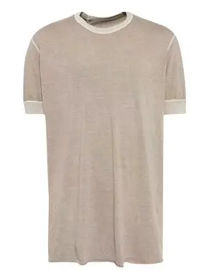 Boris Bidjan Saberi Raw-cut Hem Cotton T-shirt - Grey