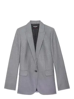 Zadig&Voltaire Valse Embellished Blazer - Grey
