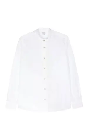 MAZZARELLI Textured-finish Cotton Shirt - White