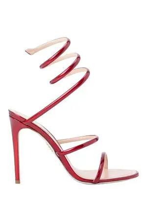 Rene Caovilla 105mm Cleo Embellished Sandals - Red