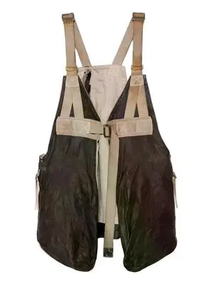 Boris Bidjan Saberi Paneled Buckled Gilet - Neutrals
